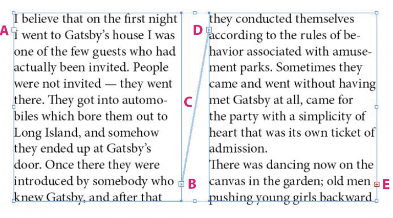 InDesign CC - Threaded Text Frames - Web Studio Training