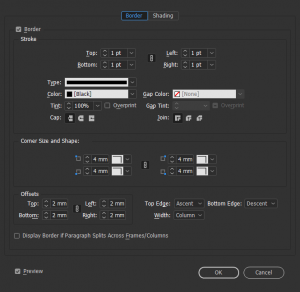 InDesign CC 2018 - Paragraph Borders - Web Studio Training